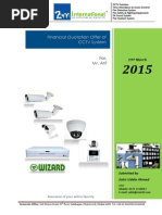 Quotation For SUpply and Installation of CCTV System | PDF | Cable ...
