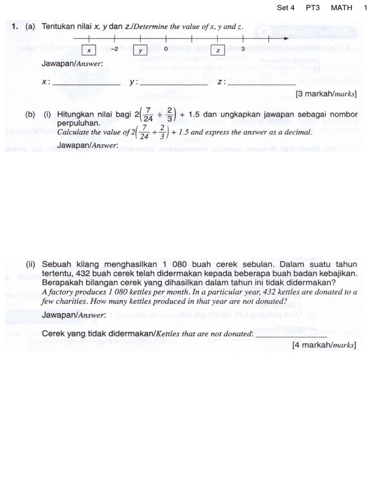 PT3 Math | PDF