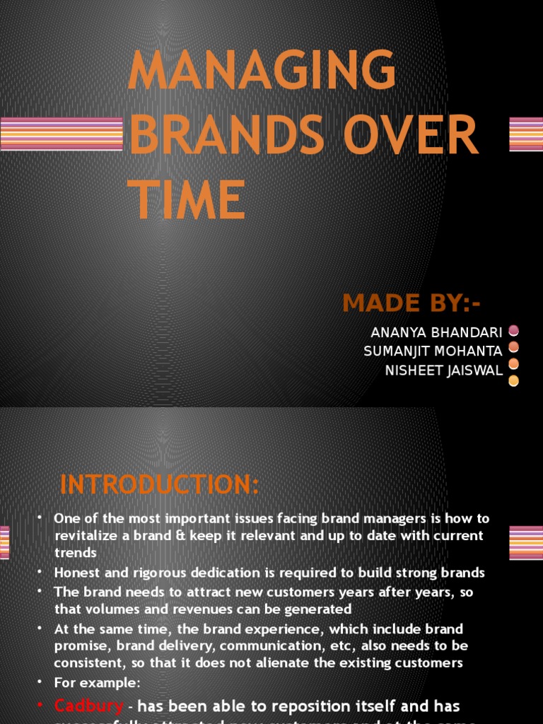 Managing Brands Over Time | PDF | Brand | Microeconomics