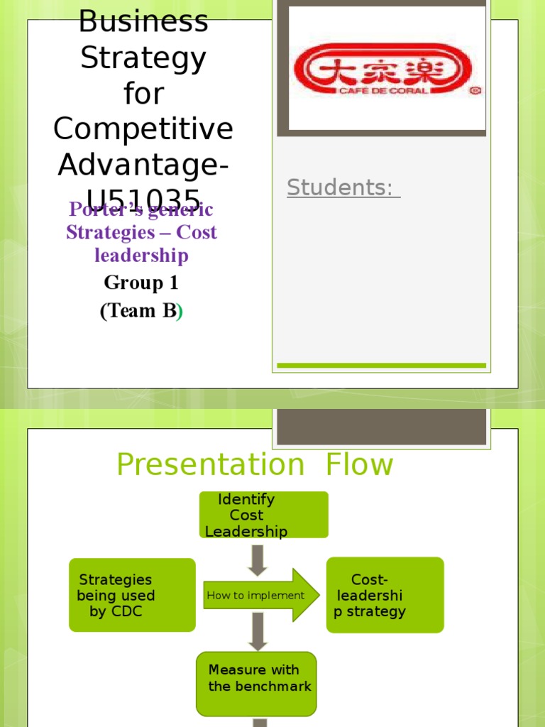 BSCA Presentation | Benchmarking | Strategic Management