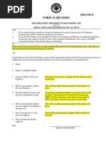 Form 13 - (PF Transfer Form) | PDF | Financial Services | Payments