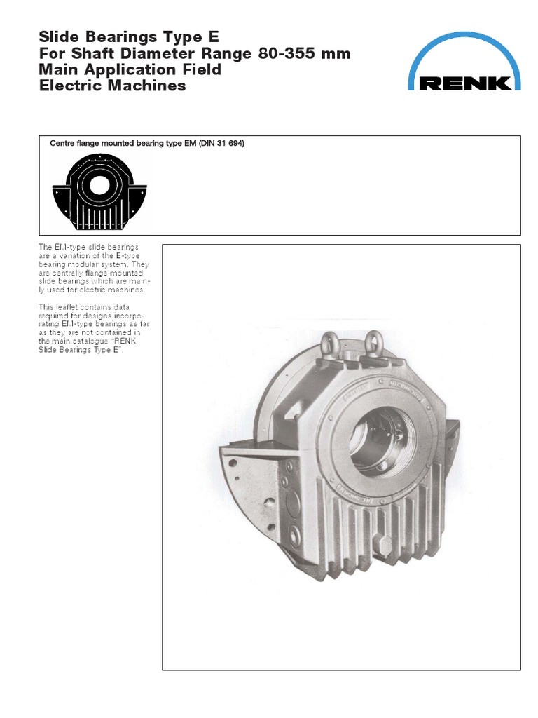 2800 - UK - Renk EM | PDF | Bearing (Mechanical) | Thermal Insulation