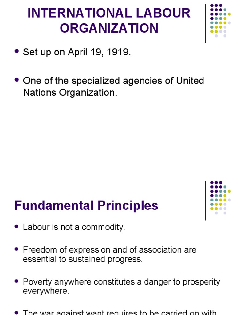 International Labour Organization | PDF | International Labour ...