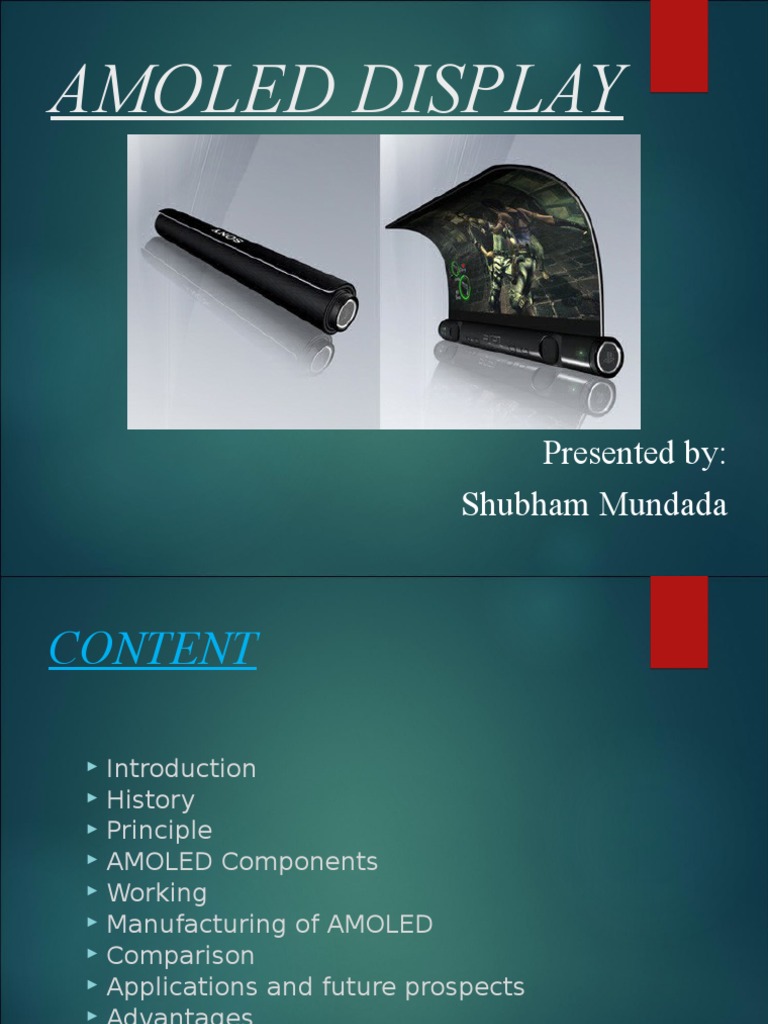 Amoled Display | PDF | Oled | Electronics