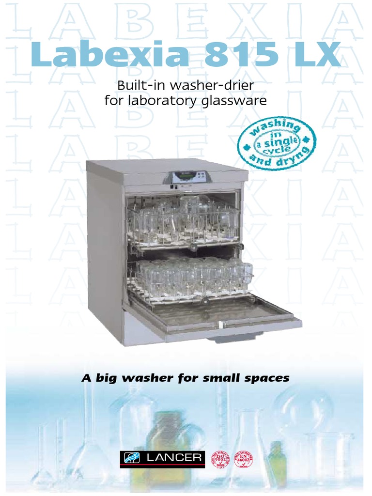 Lancer Glass Washer 815LX | PDF | Washing Machine | Dishwasher