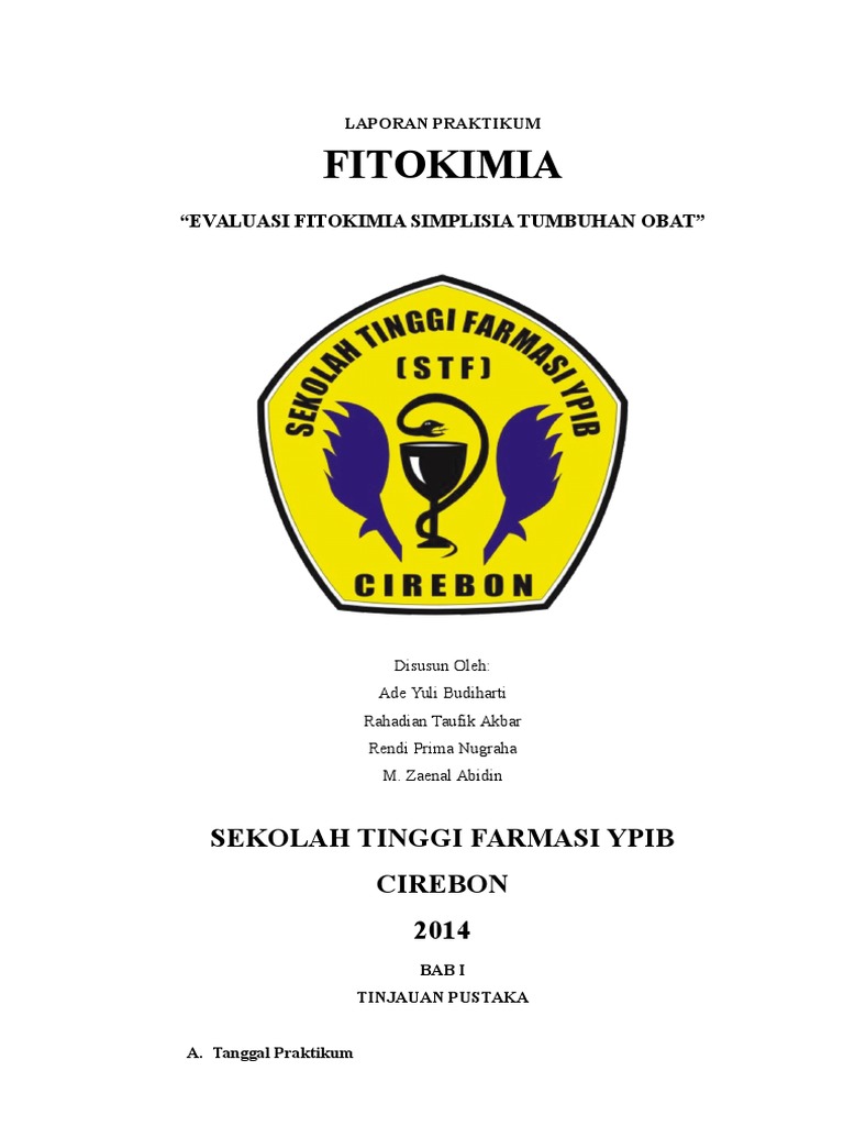 Laporan Praktikum Fitokimia | PDF