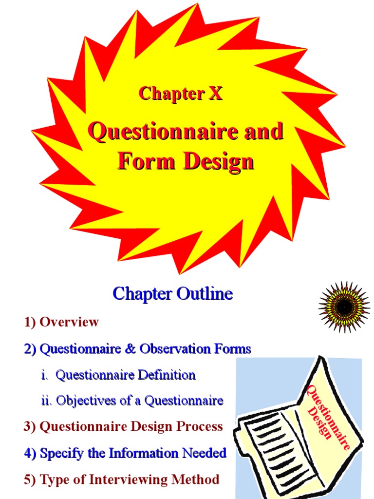 Questionnaire Design | PDF | Question | Survey Methodology