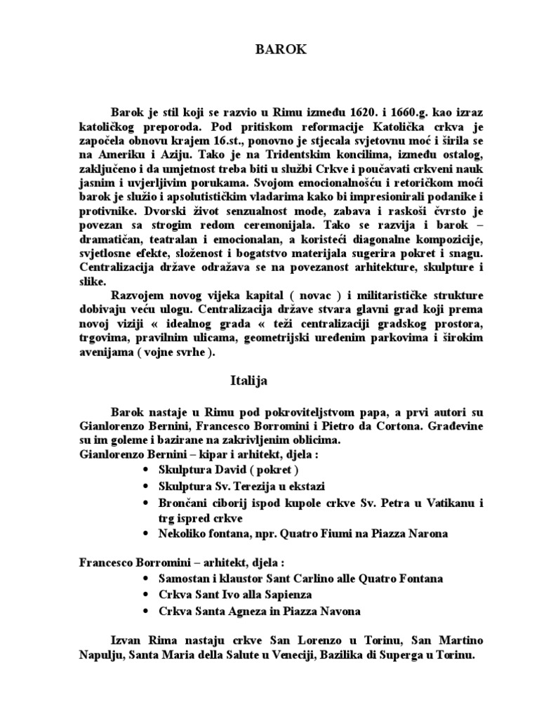 BAROK | PDF