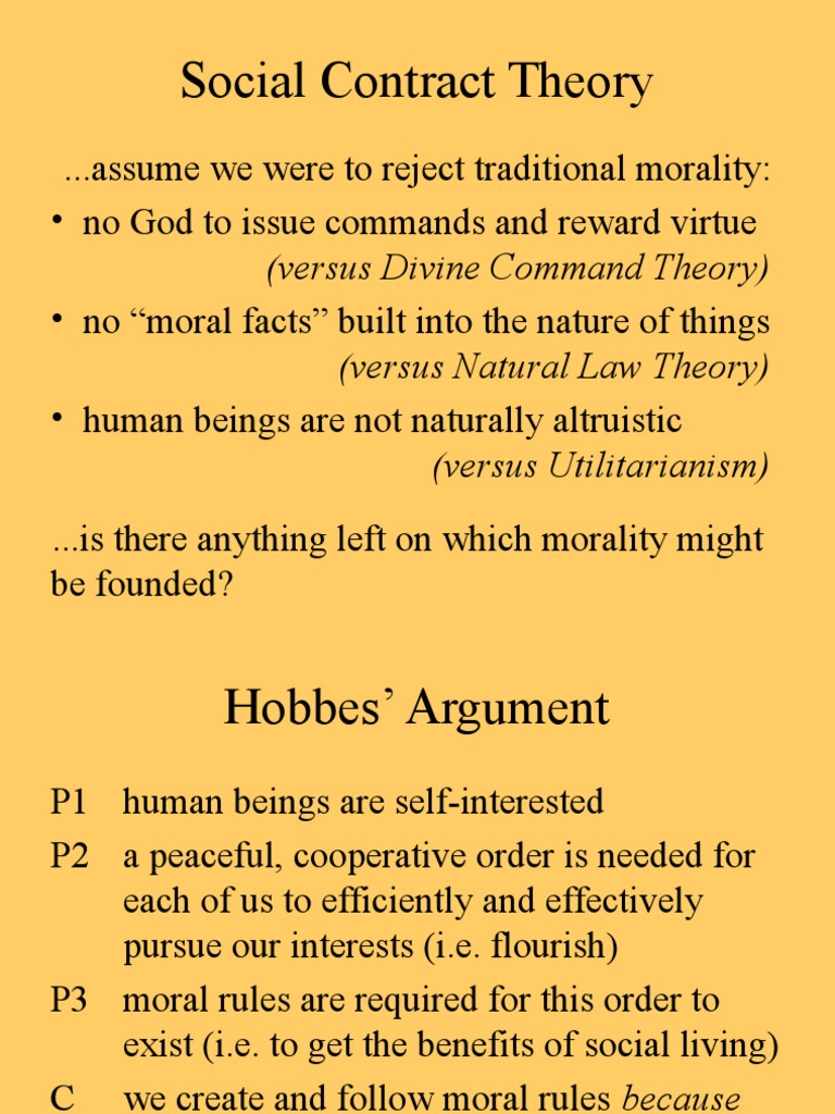 Understanding Social Contract Theory | PDF | Social Contract ...