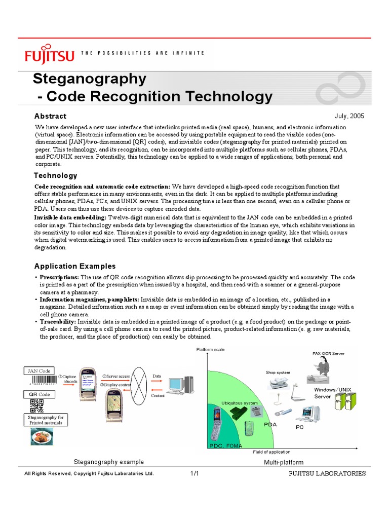 Steganography - Code Recognition Technology | PDF | Art | Computers
