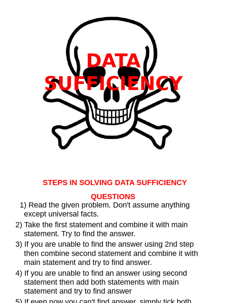 Data Sufficiency | PDF | Integer | Prime Number