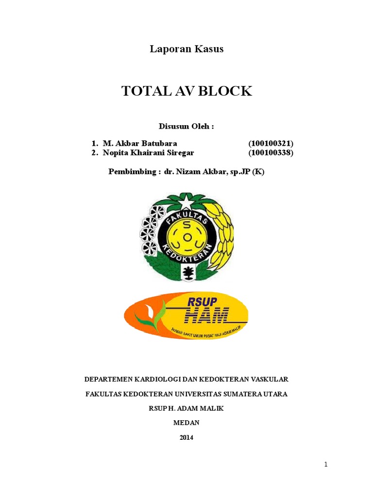 Laporan Kasus Total AV Block | PDF