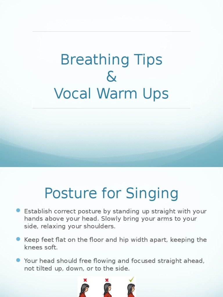 Breathing & Warm-Up Tips | PDF | Singing | Breathing