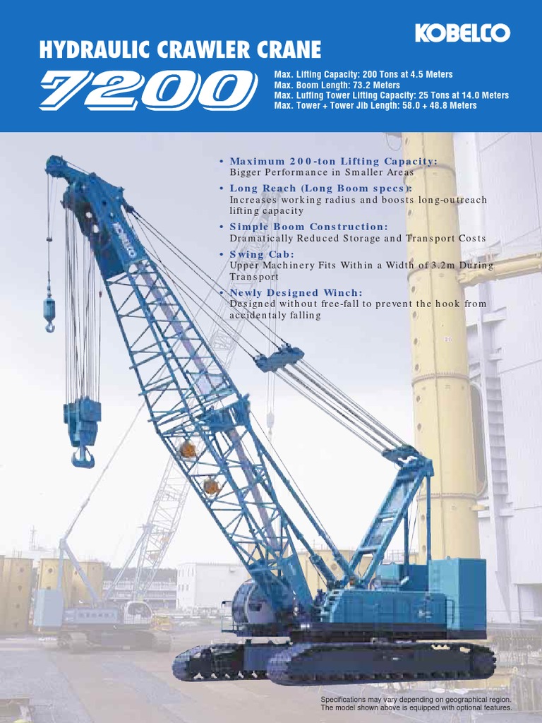 200 Ton Hydraulic Crawler Crane Specs | PDF