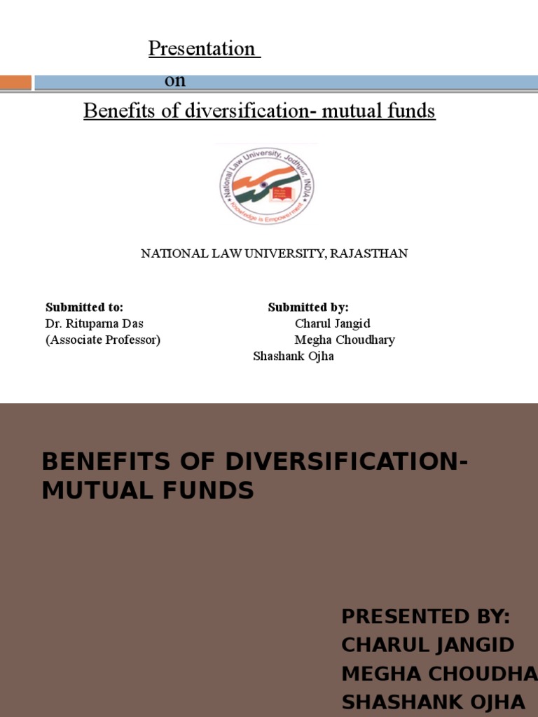 Benefits of Diversification - Mutual Funds | PDF