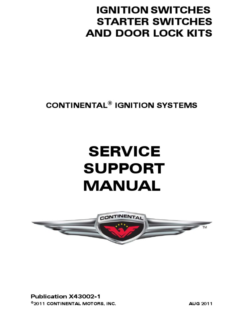 Continental X43002 Switches | PDF | Lock (Security Device) | Switch