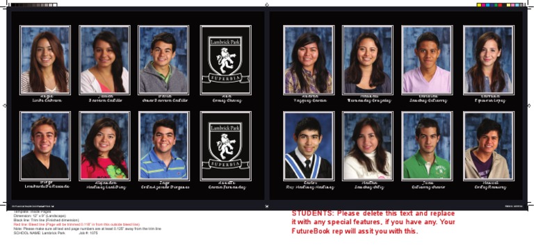 12x9 Landscape Template for Yearbook | PDF