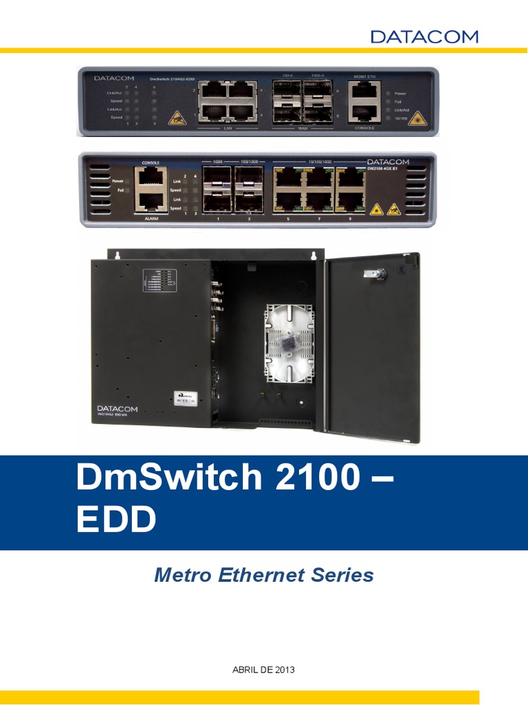 Guia técnico do DmSwitch 2100 Metro Ethernet Series: descrição ...