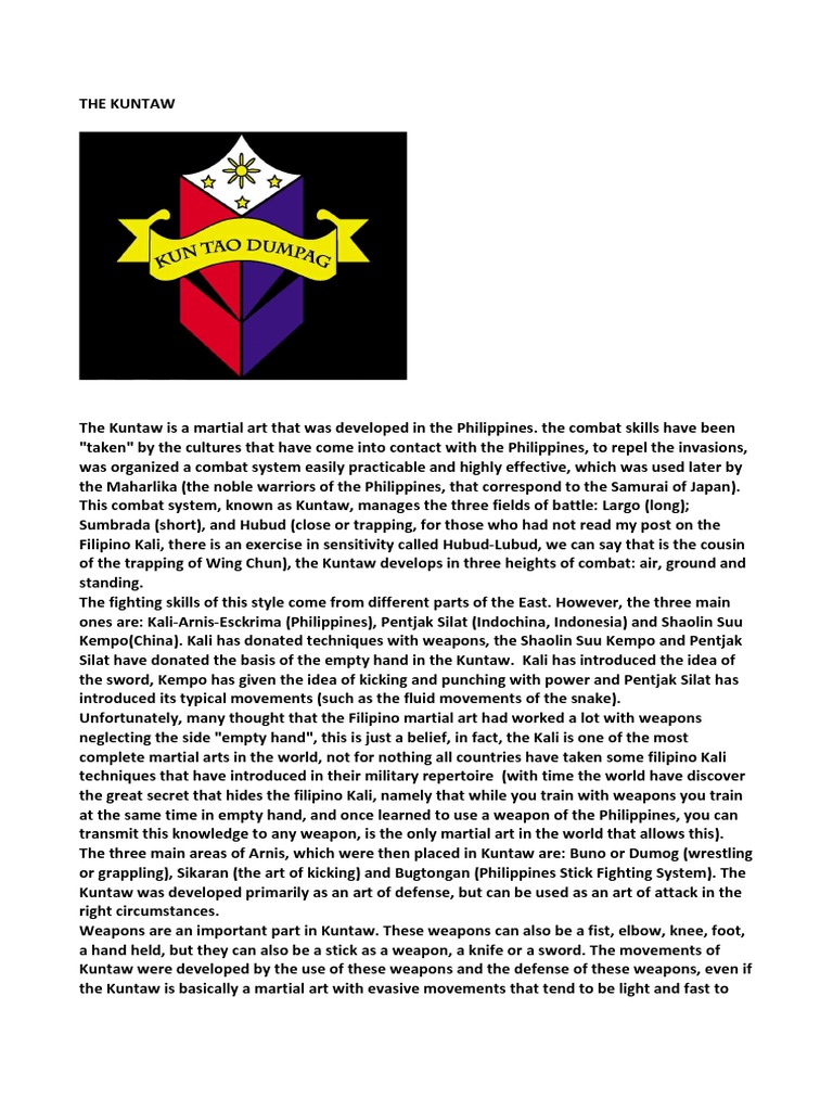 THE KUNTAW (English) | PDF | Individual Sports | East Asian Martial Arts