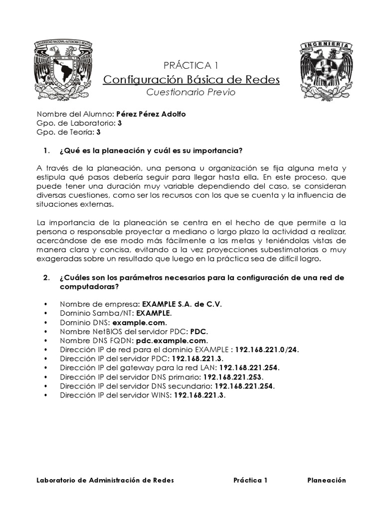 Práctica 1 Admin Redes | PDF | Telecomunicación | Red de computadoras