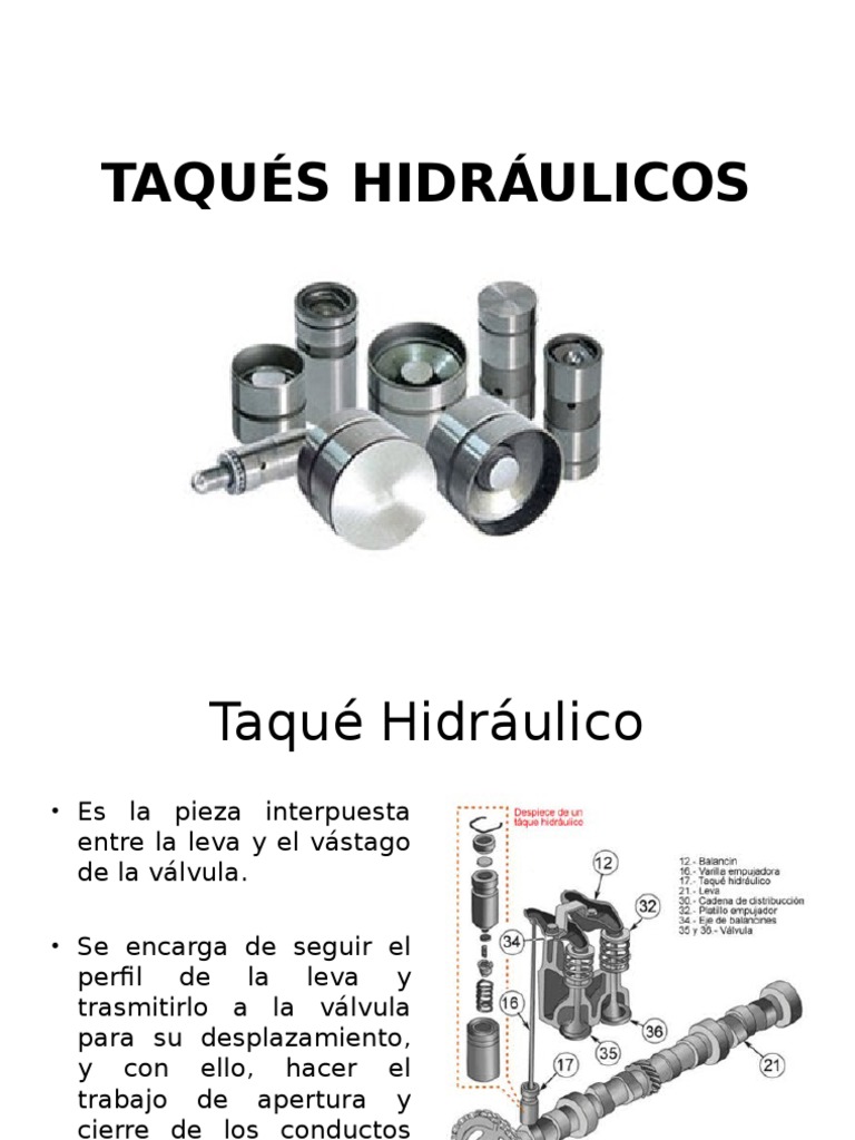 Taqués Hidráulicos | PDF | Pistón | Motor de combustión interna