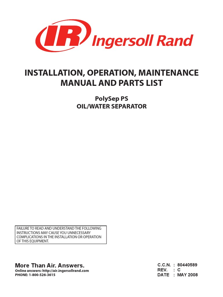 PolySep PS 250 | PDF | Pump | Pipe (Fluid Conveyance)