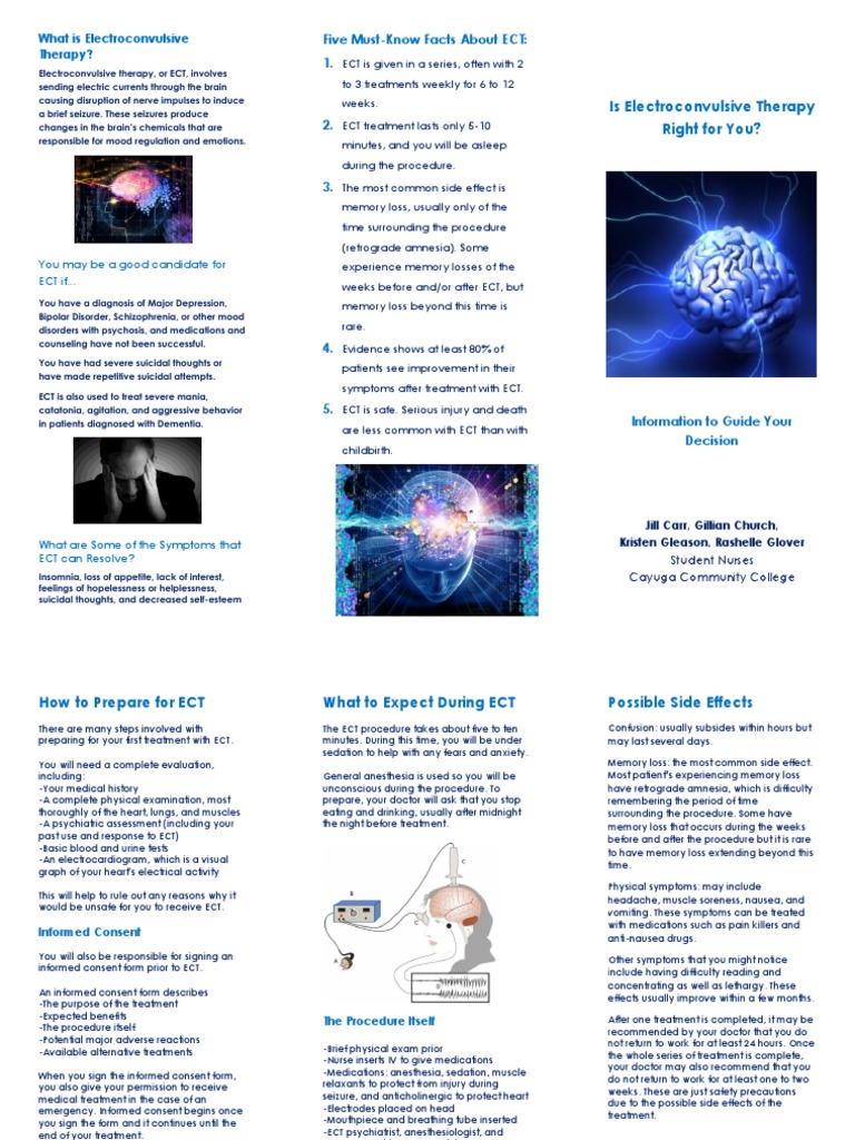 Ect Brochure | PDF | Electroconvulsive Therapy | Diseases And Disorders