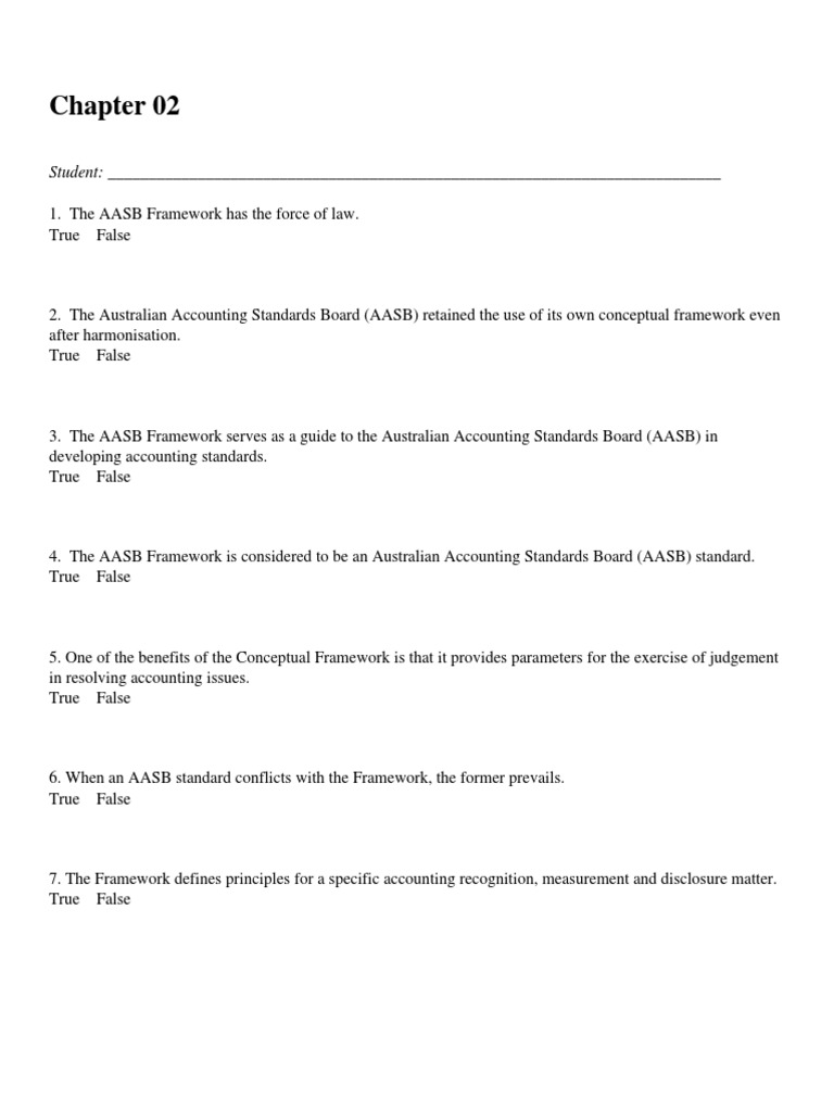 Chapter 02 7e Craig Deegan | PDF | Financial Statement | Financial ...