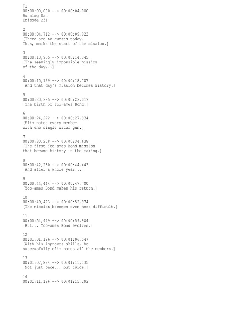 런닝맨 231회 English Subtitles - Running Man Ep 231 Eng Sub - Korea Dramas ...