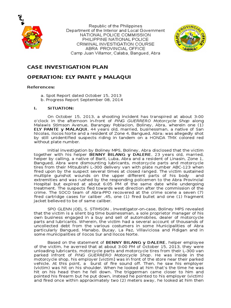 Ciplan Wansi Ya o | PDF | Evidence | Forensic Science