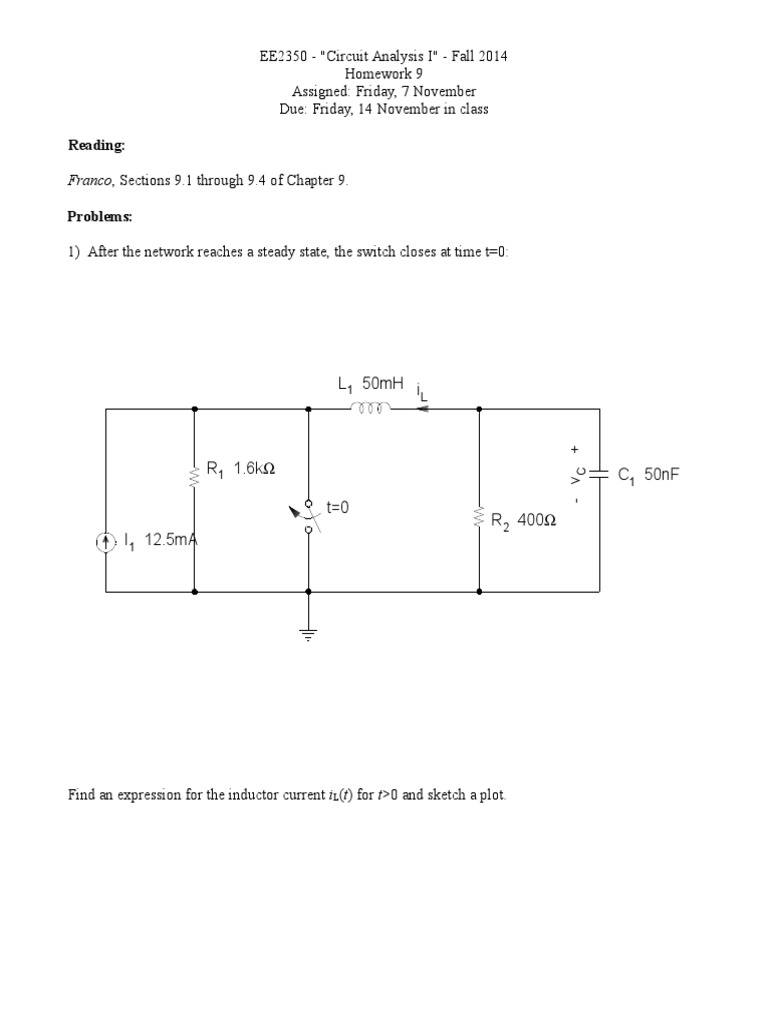 Circuits Work Problems. | PDF