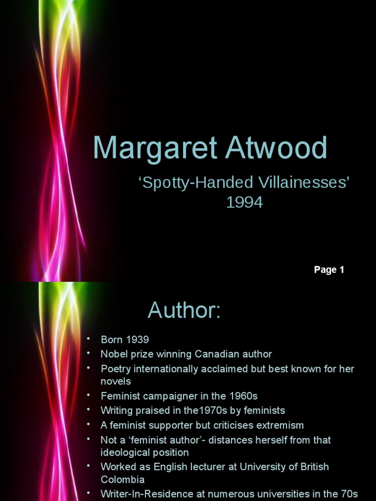 Margaret Atwood | PDF | Feminism | Gender Studies