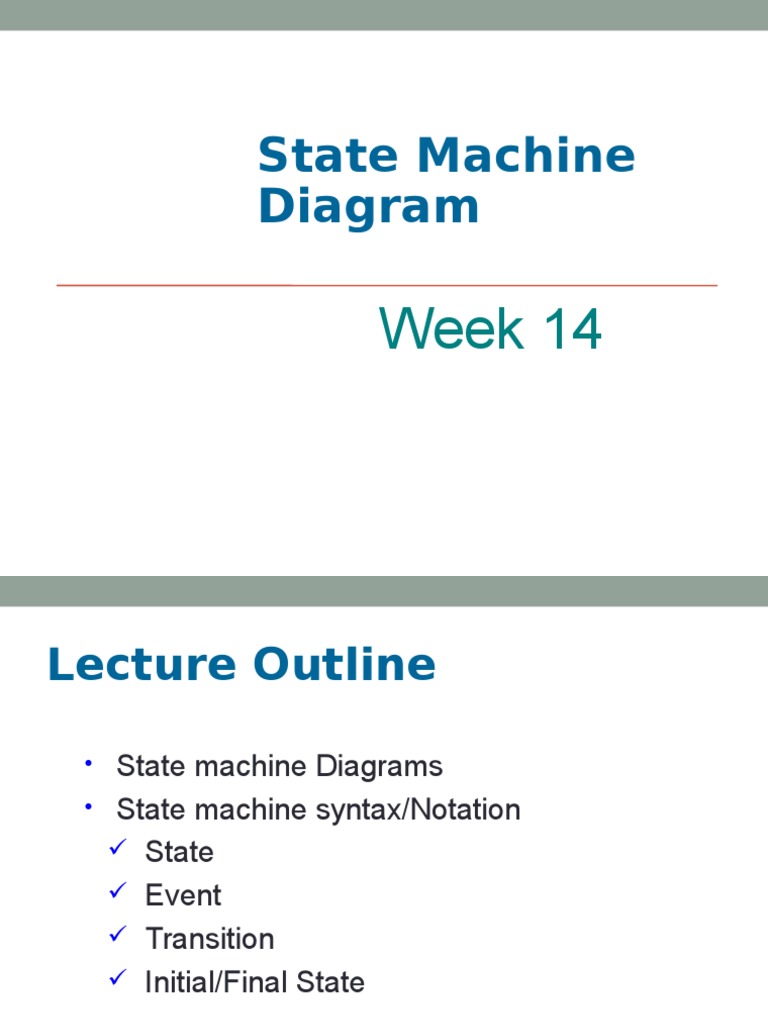 STID3023 Week11-StateDiagram | PDF | Computer Engineering | Computer ...