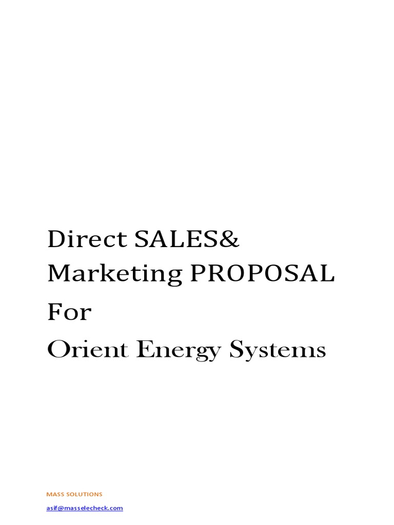 Orient Energy Systems | Download Free PDF | Sales | Brand