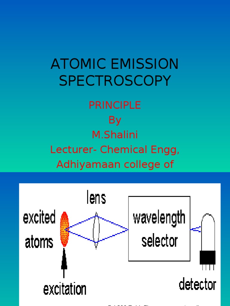 Atomic Emission Spectroscopy