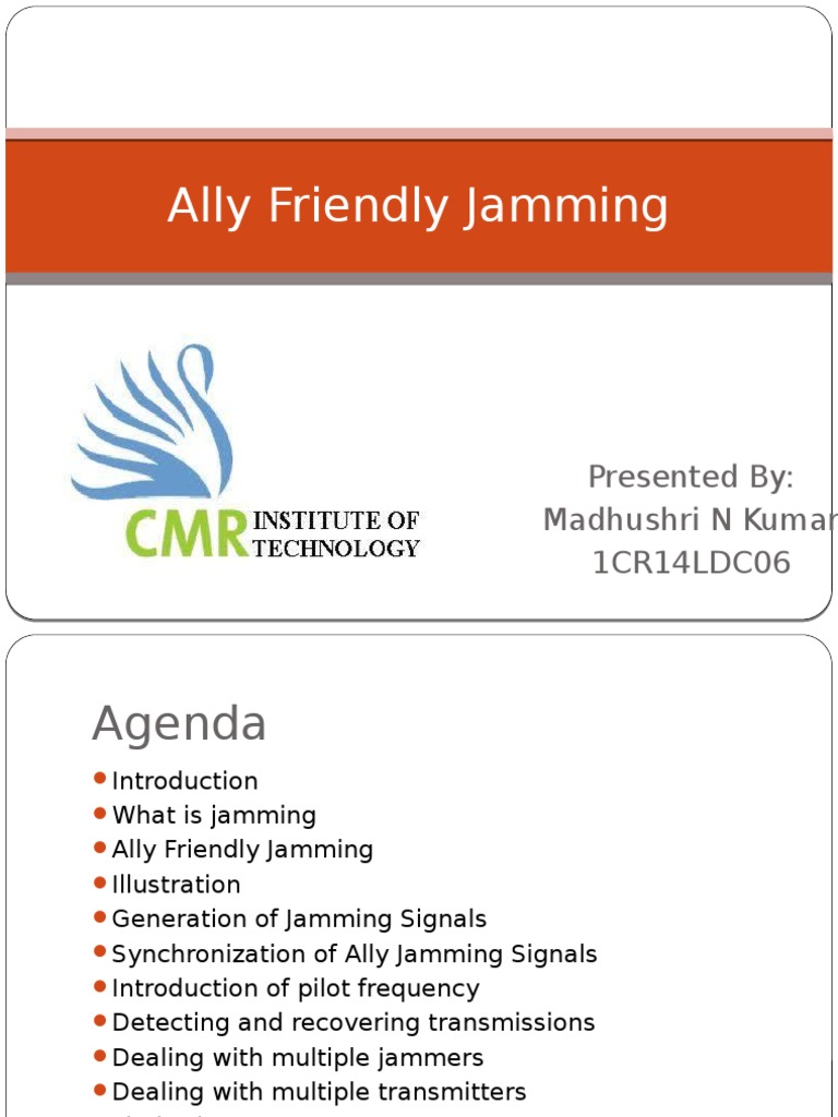 Ally Jamming in Wireless Networks | PDF | Telecommunication | Mimo