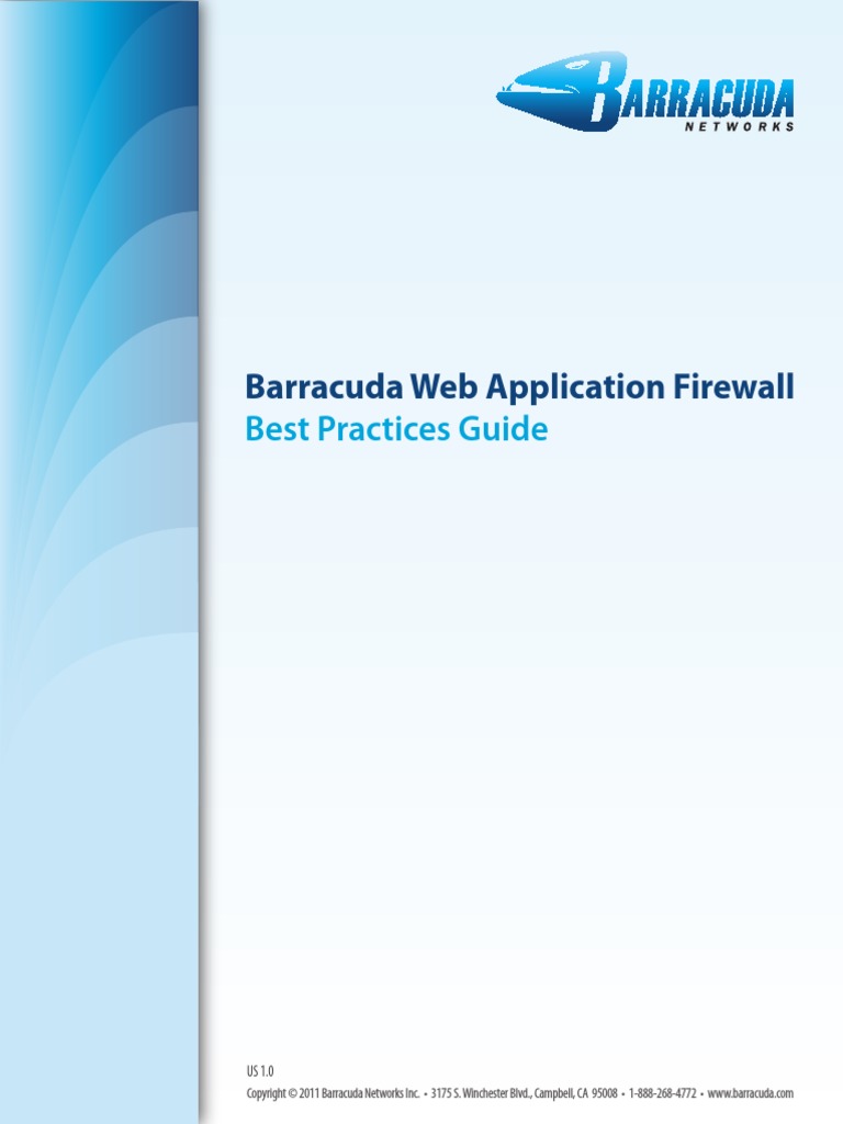 Barracuda Web Application Firewall Best Practices Guide | PDF | Http ...