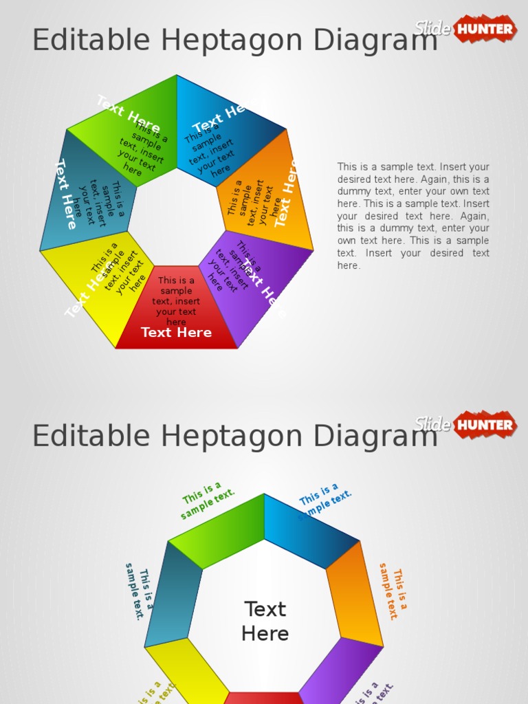 1119 Editable Heptagon Diagram For Powerpoint | PDF | Software ...