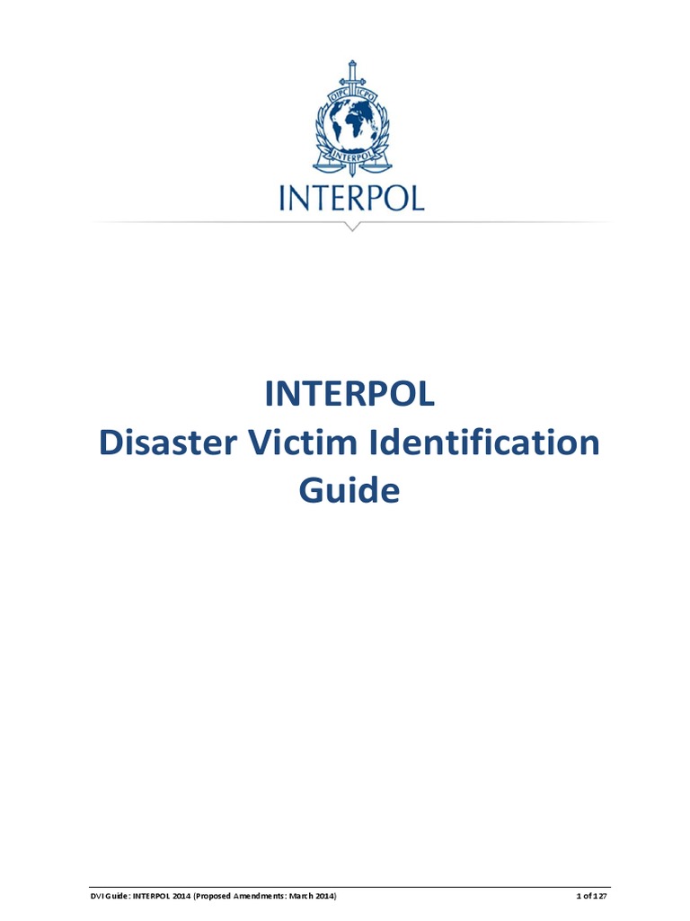 Interpol Dvi Guide | Occupational Safety And Health | Emergency