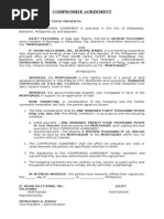 Sample Compromise Agreement | PDF | Indemnity | Private Law
