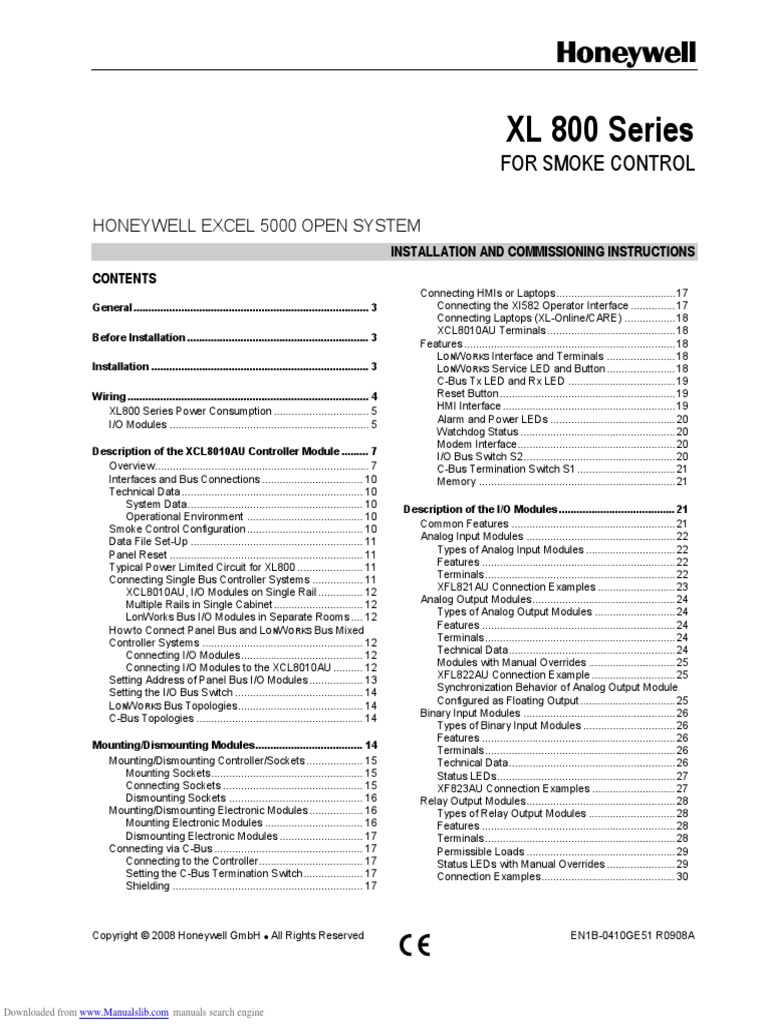 Honeywell Excel 5000 Open System | Download Free PDF | Electrical ...