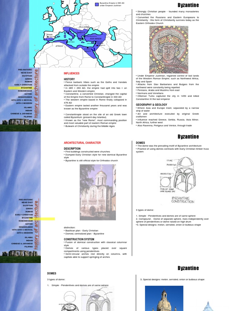 Byzantine Architecture | PDF | Byzantine Empire | Dome