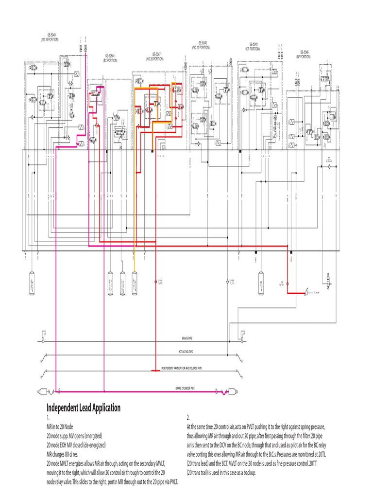CCB2 Color Air Piping Diagrams | PDF | Valve | Relay