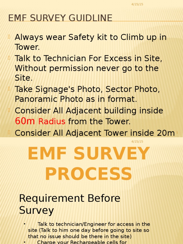 Emf Survey | PDF | Business | Technology & Engineering