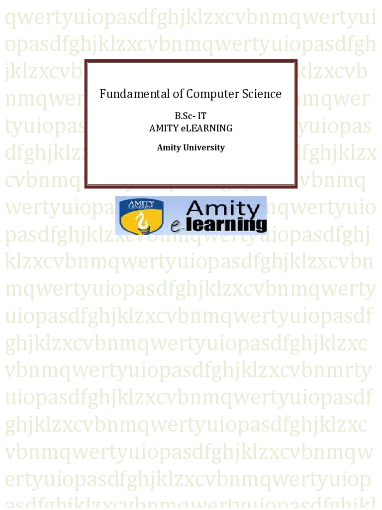 Fundamental of Computer Science (FCS) | PDF | Duplex ...