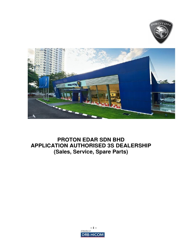 Proton Dealership Expansion Application | PDF | Banks | Investing