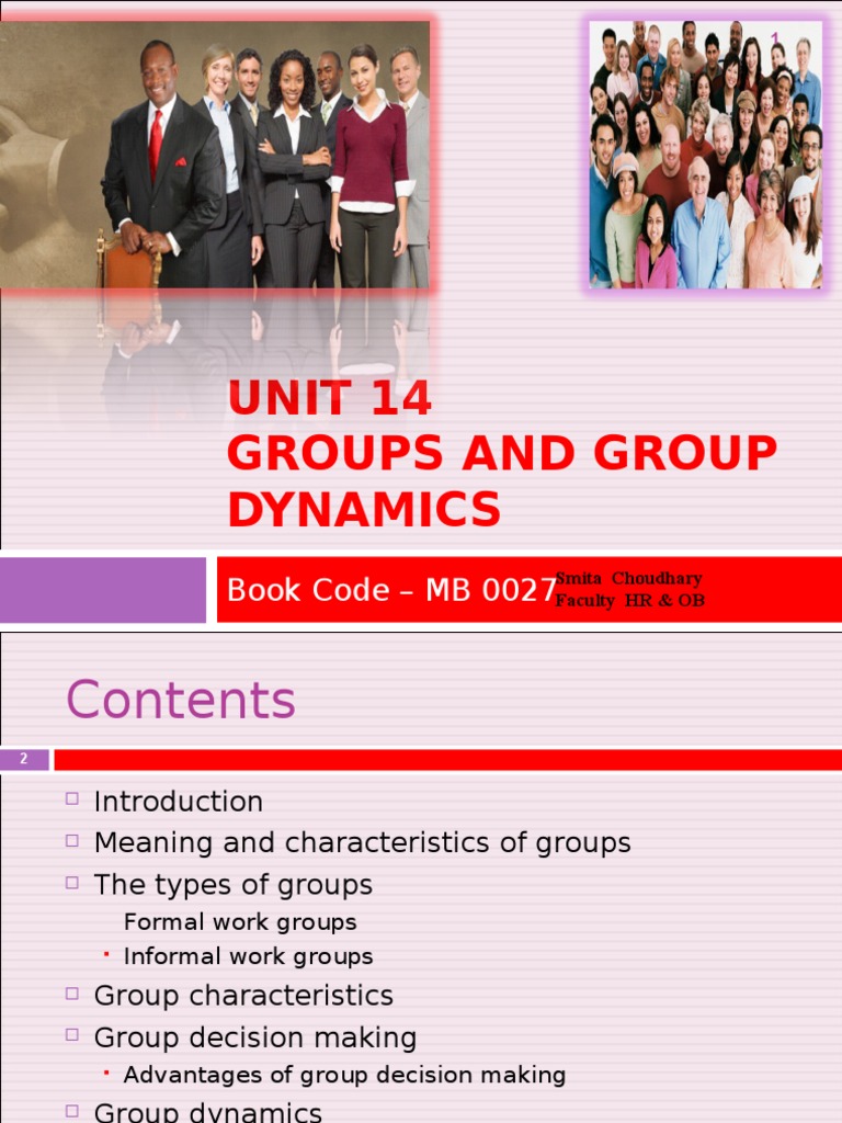 Groups and Group Dynamics | PDF | Social Group | Leadership