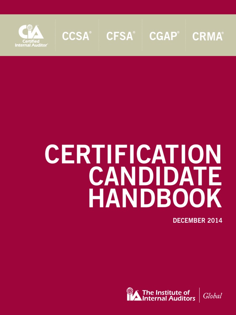 IIA Certification Candidate Handbook | PDF | Finance & Money Management