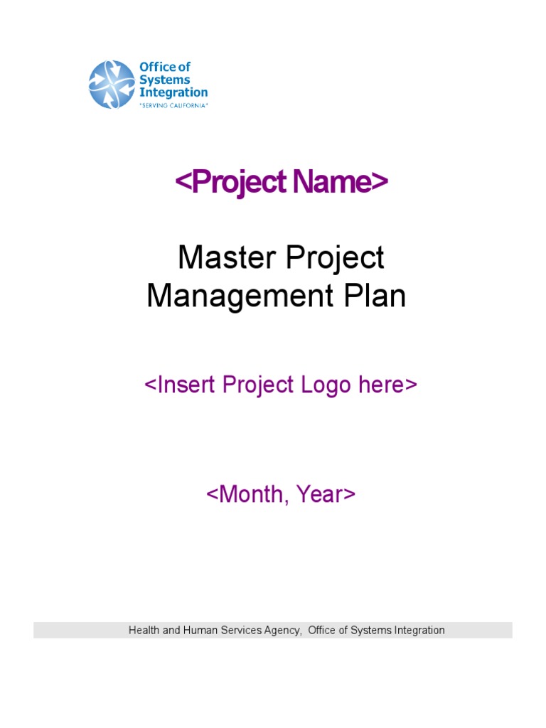 Master Project Management Plan Guide | PDF | Project Management ...