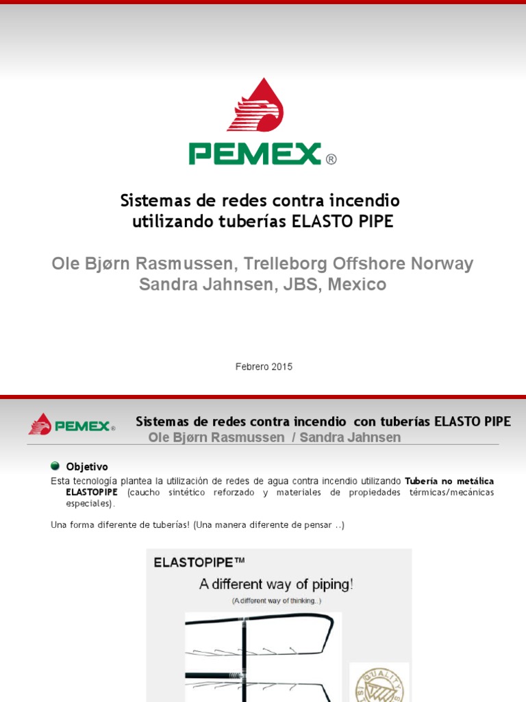 Marzo 2015 ART TEC #3 Redes Contra Incendio ELASTOPIPE | PDF | Tubería ...